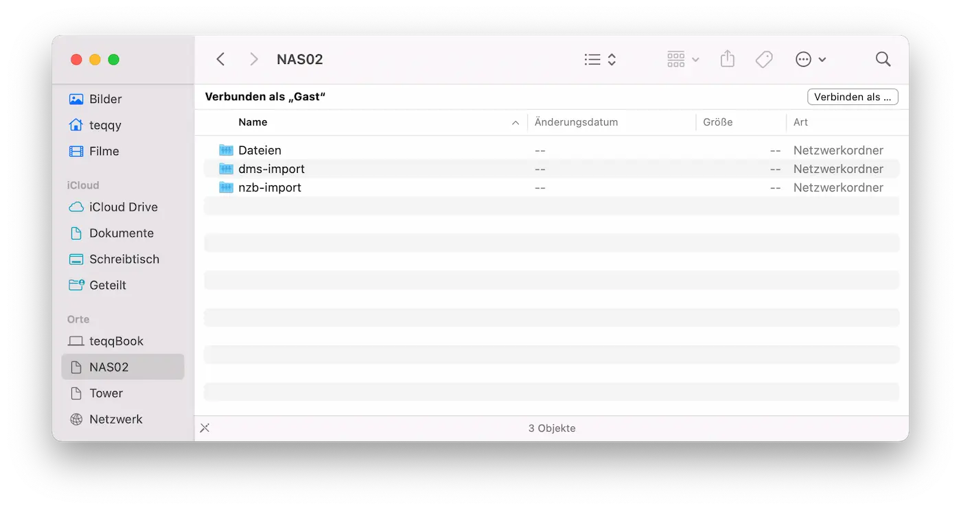 SAMBA Gast Freigabe für MacOS · teqqyde | Tutorials, selfhosted und mehr.